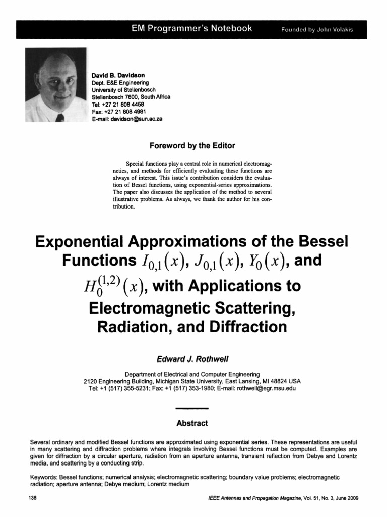 Exponential Approximations of The Bessel Functions I0,1 (X), J0,1 (X ...