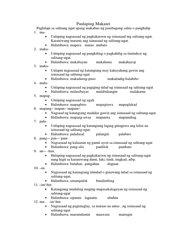 Panlaping Makauri | PDF