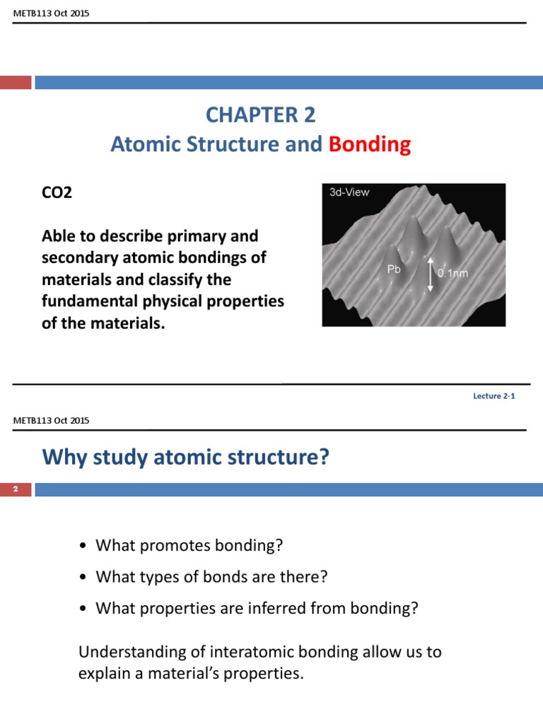 Atomic Structure And: Bonding | PDF | Ionic Bonding | Covalent Bond