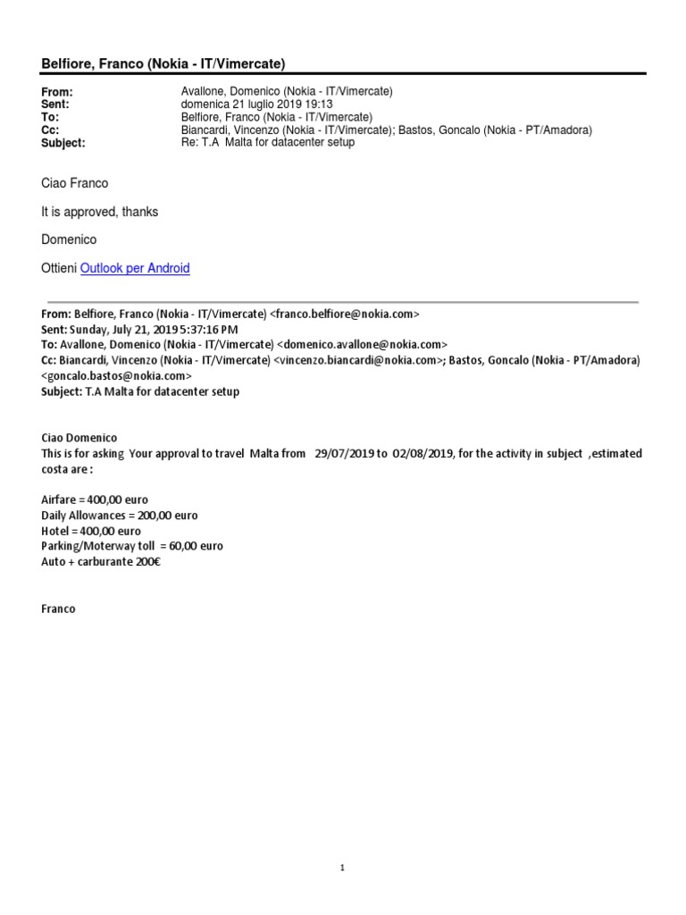 Microsoft Outlook - Memo Style PDF | PDF