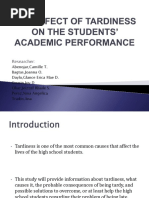 Impact of Tardiness | PDF | Survey Methodology | Questionnaire