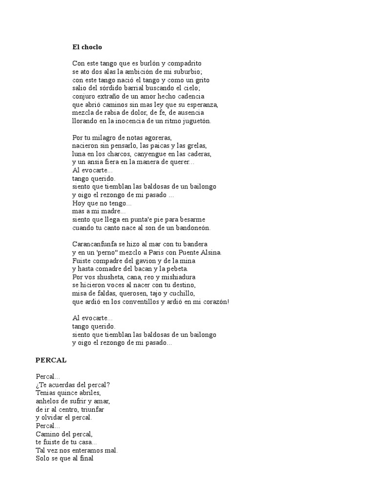 Letras de Tangos | PDF | Musica Tango | Estilos de música uruguayos