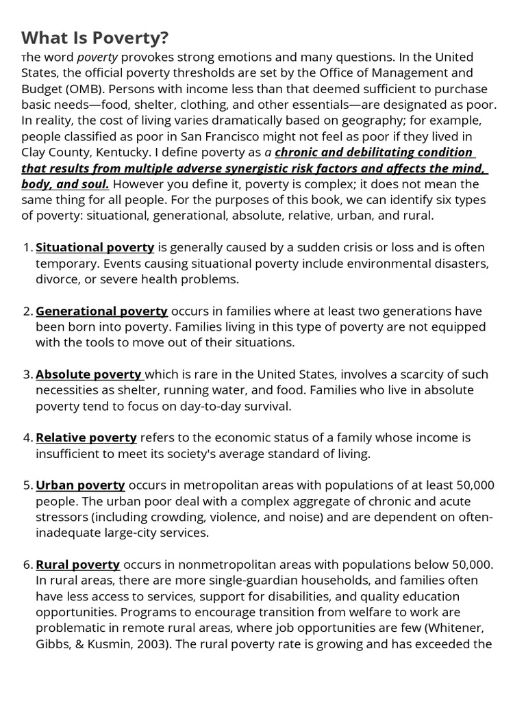 Project On Poverty | Download Free PDF | Poverty | Poverty & Homelessness