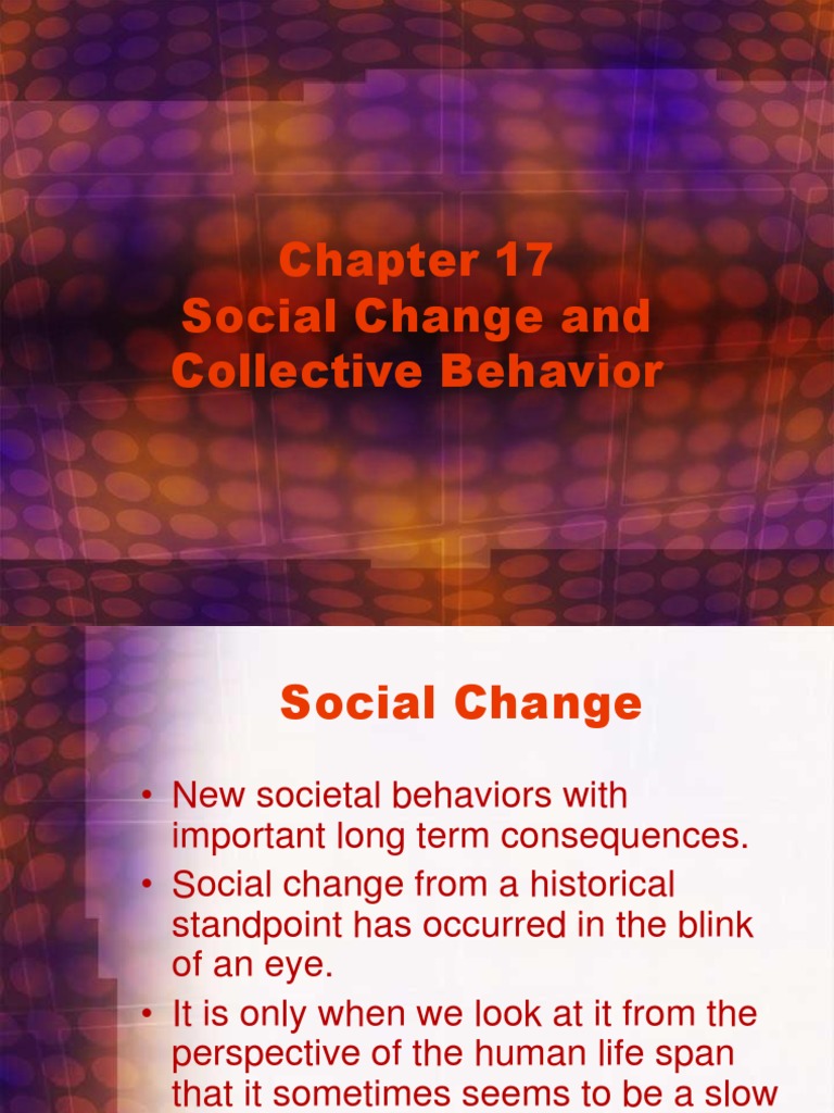 Social Change and Collective Behavior | PDF | Sociological Theories ...
