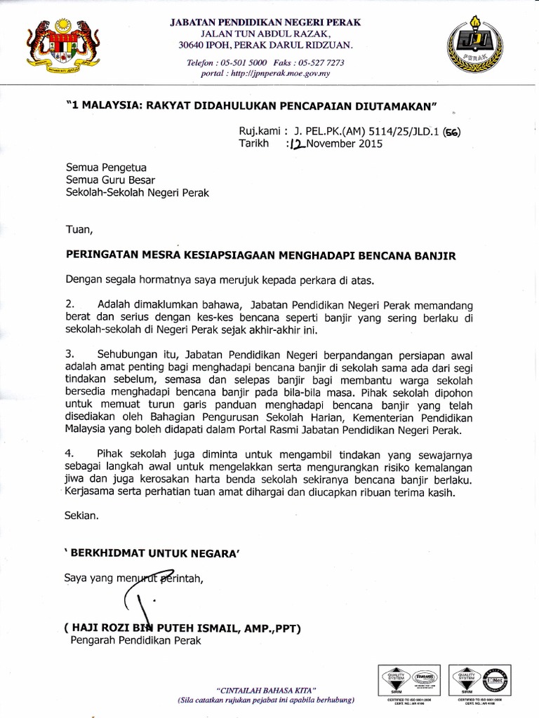 Peringatan Mesra Kesiapsiagaan Menghadapi Bencana Banjir PDF | PDF
