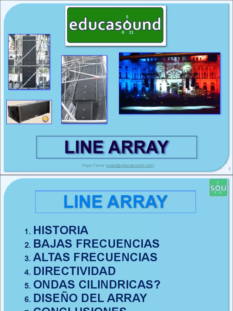 Line Array | PDF | Olas | Frecuencia