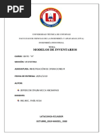 Modelo CEP Con Agotamientos | PDF | Inventario | Ciencias económicas