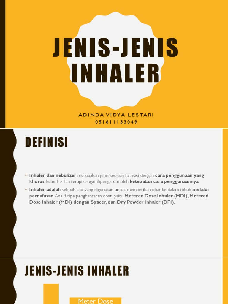 PBL Asma (Jenis Inhaler) | PDF
