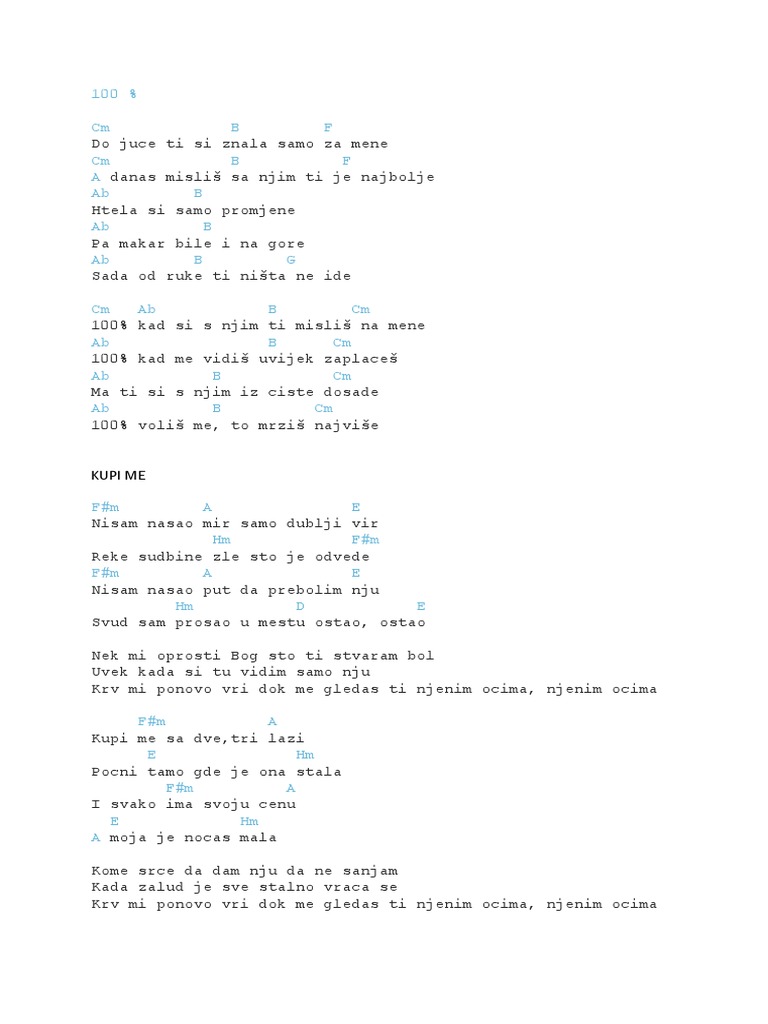 Akordi Za Gitaru | PDF