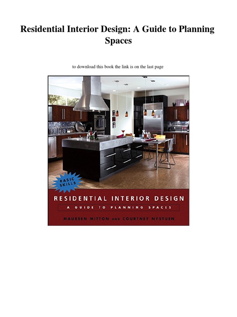 Residential Interior Design: A Guide To Planning Spaces: To Download ...