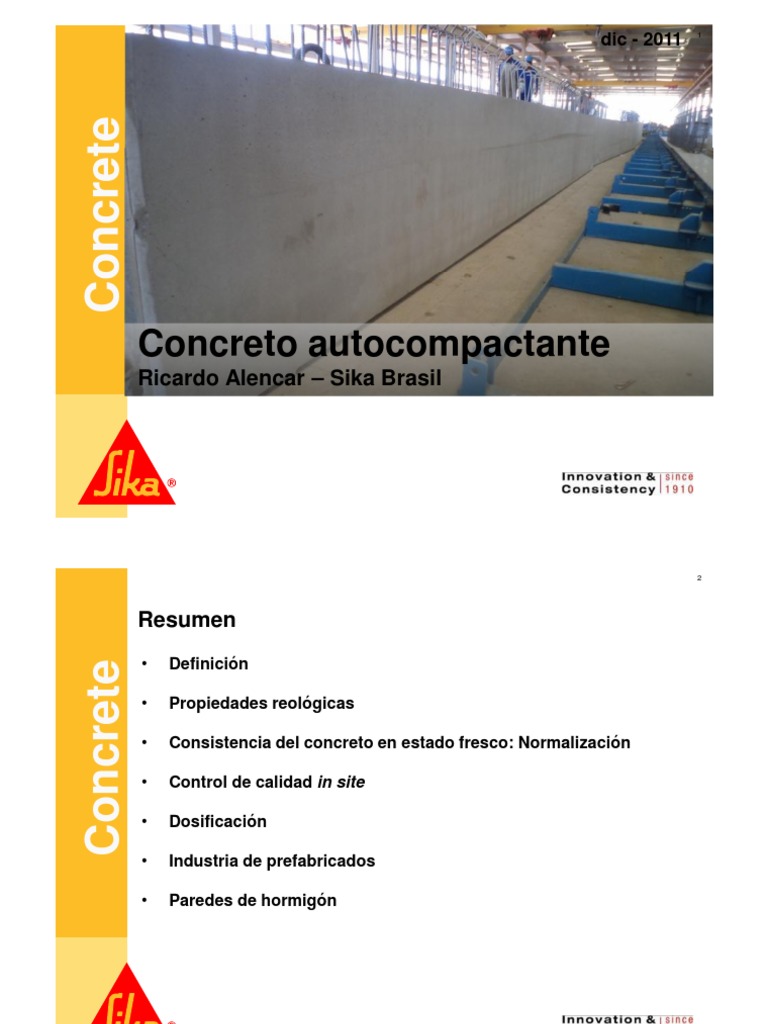 Concreto Autocompactante: Propiedades y Usos | PDF | Hormigón ...