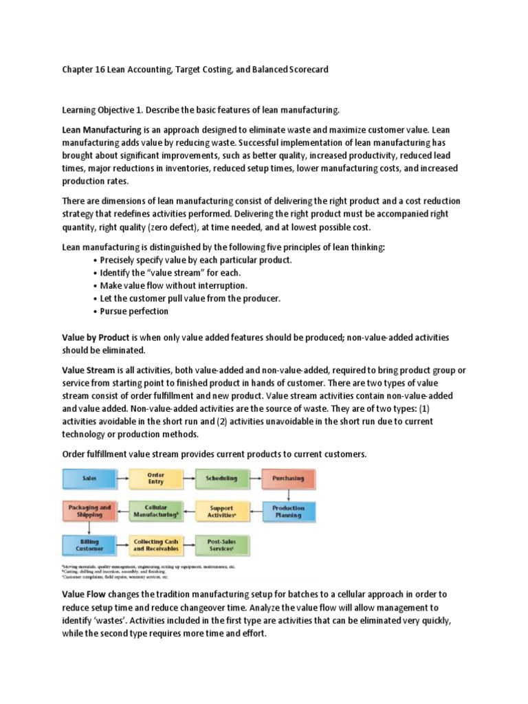 Chapter 16 Lean Accounting | PDF