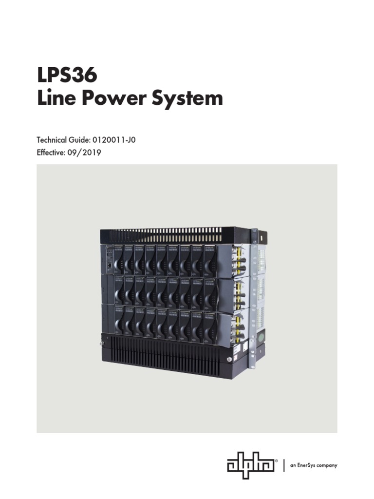 LPS36 | PDF | Direct Current | Electric Power System