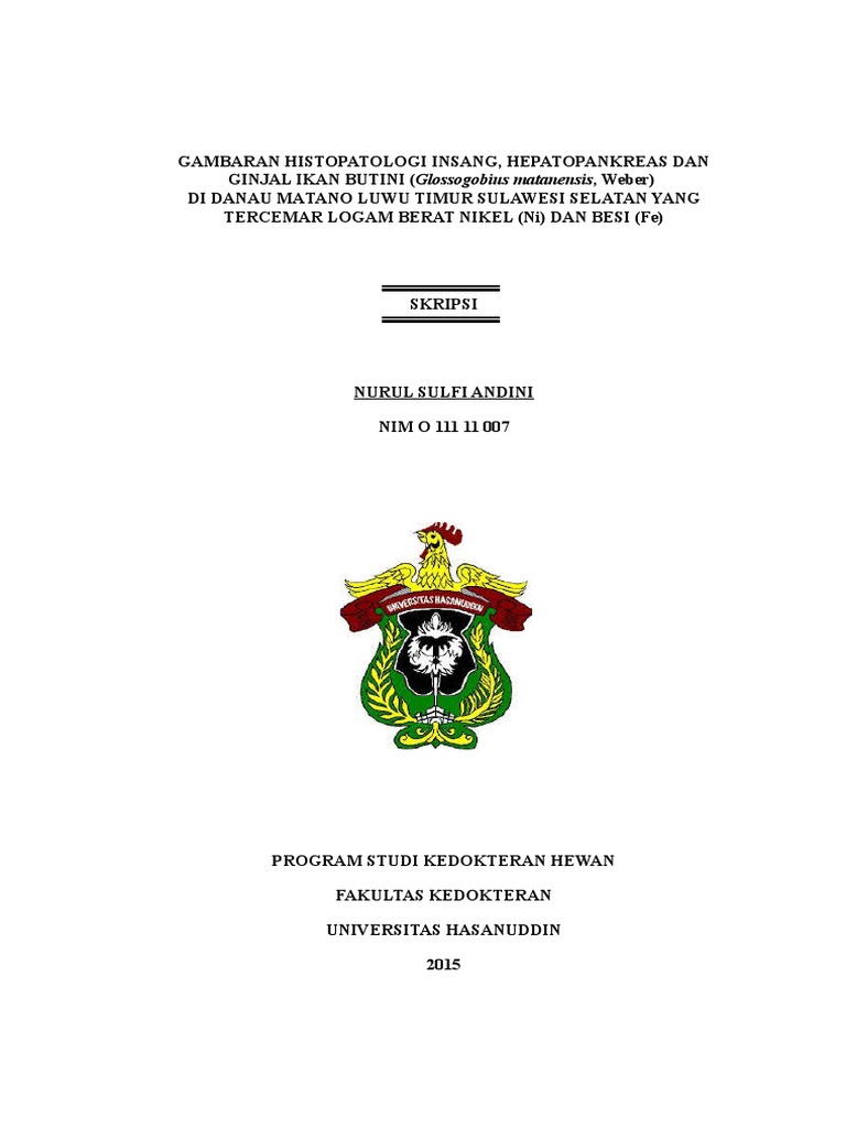 Histopatologi Ikan Butini Tercemar Logam | PDF