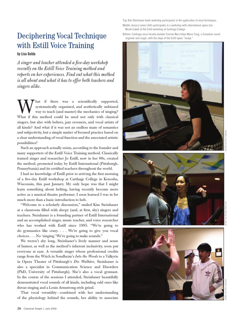 Deciphering Vocal Technique With Estill Voice Training: by Lisa Golda ...