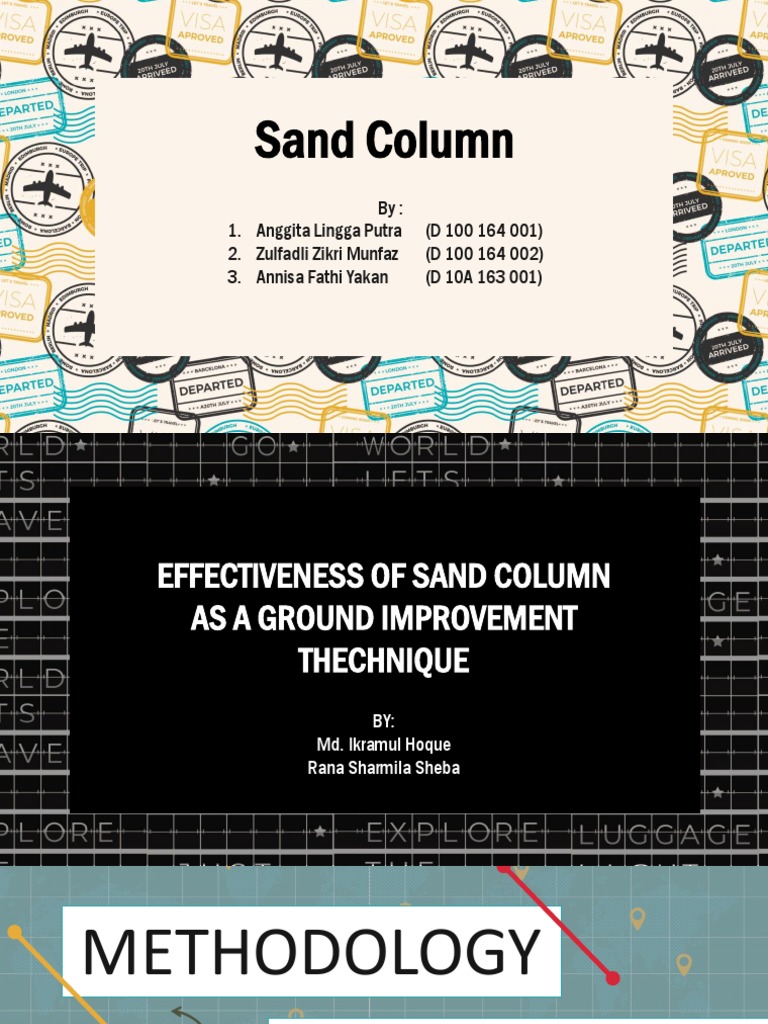 Sand Column | PDF | Borehole | Deep Foundation
