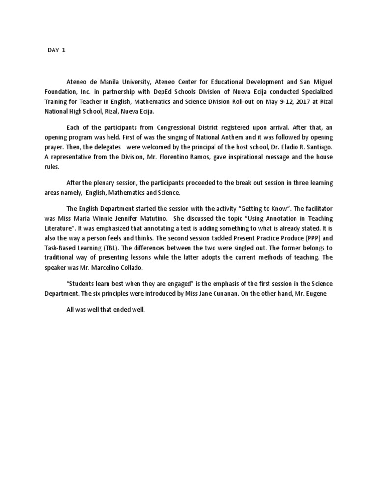 Sample Narrative Report | PDF | Learning | Behavior Modification