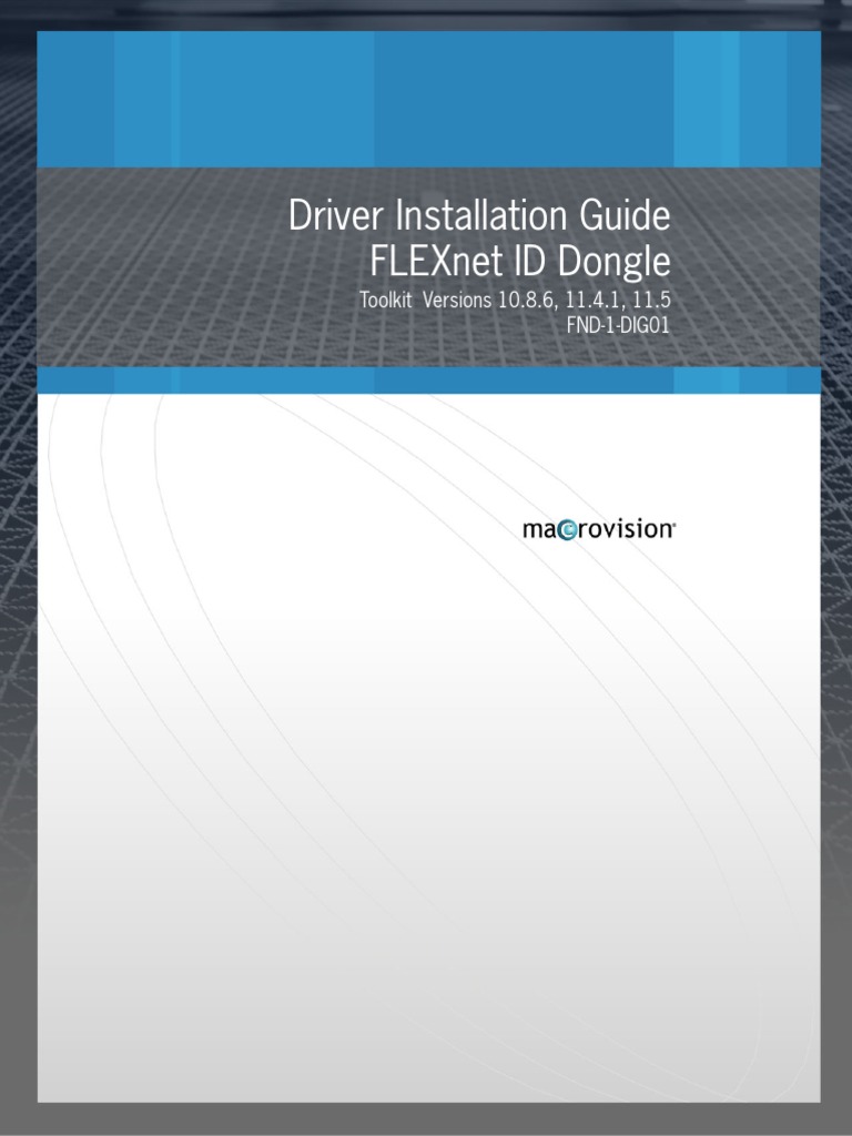 FLEXnet ID Dongle Drivers | PDF | Device Driver | Mac Os