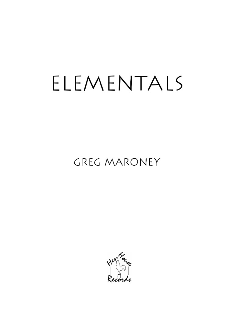 Greg Maroney Elementals PDF | PDF