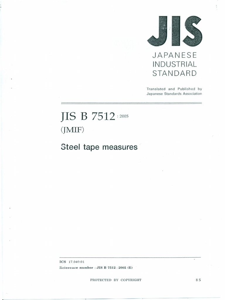 Jis B 7512-2005 | PDF