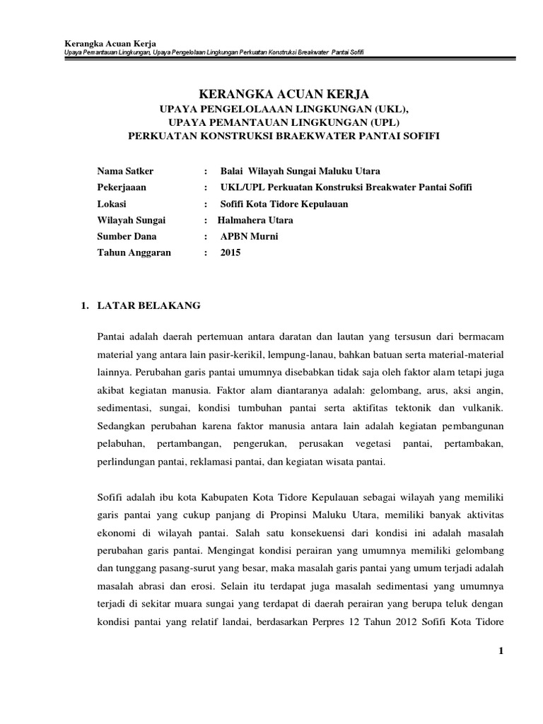 Kak Ukl & Upl Pantai Sofifi | PDF