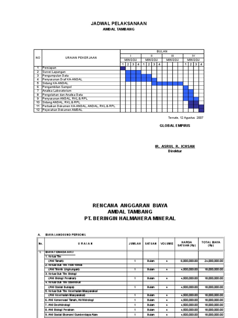 Rab Amdal Tambang | PDF