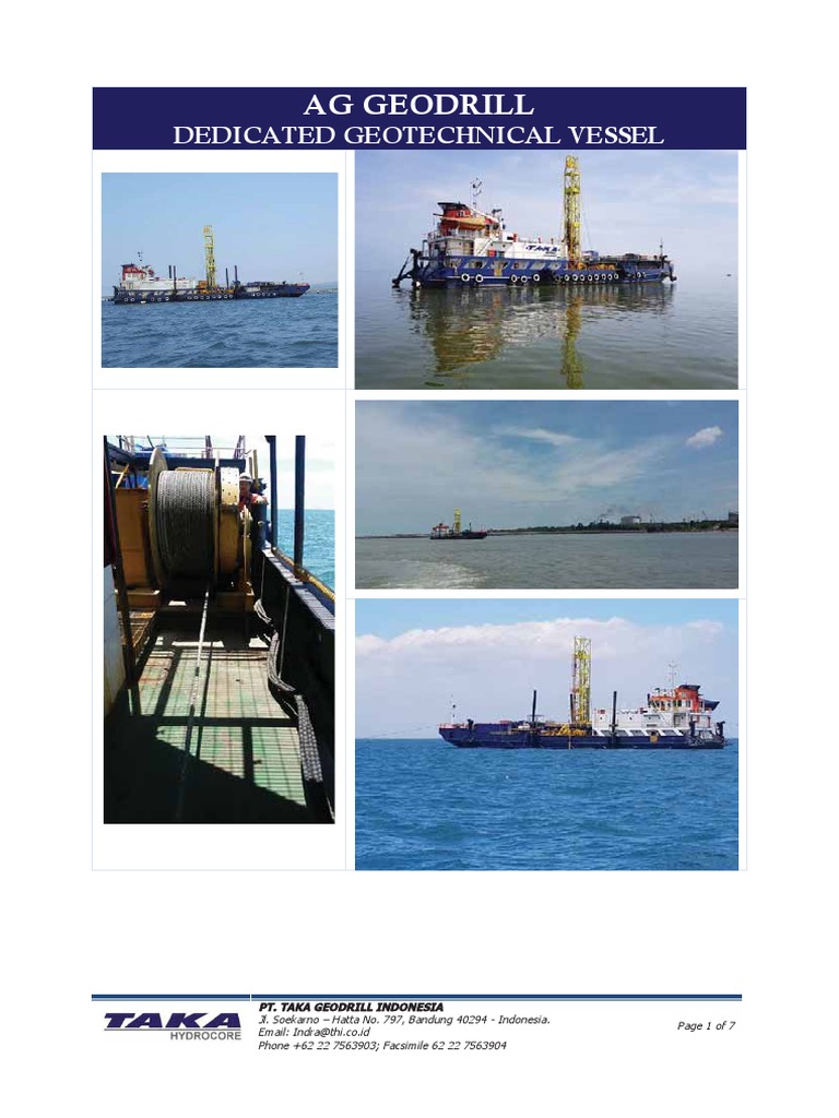 PT Taka Geodrill Indonesia Overview | PDF | Reflection Seismology | Waves