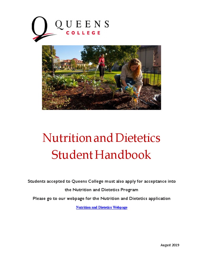 Nutrition and Dietetics Student Handbook 0919 | PDF | Dietitian ...