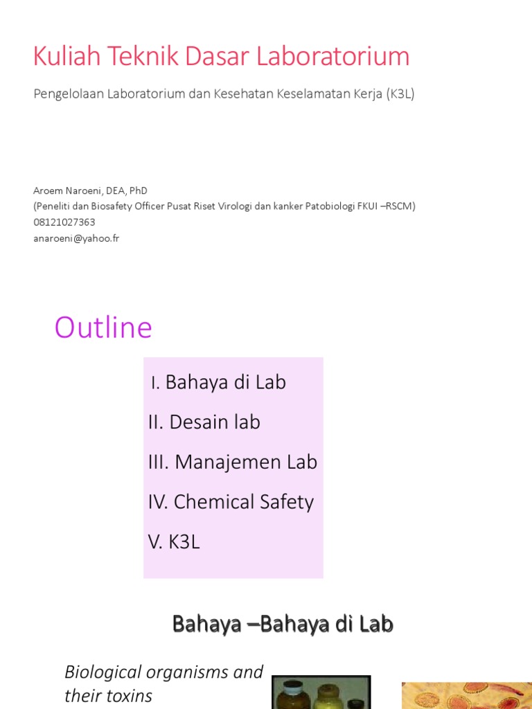 Kuliah Teknik Dasar Laboratorium Biomedik | PDF