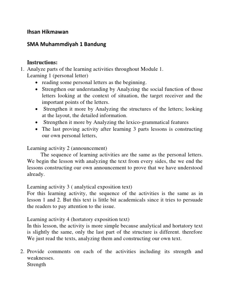 Final Assignment PPG Prof 1 | PDF | Reading Comprehension | Learning
