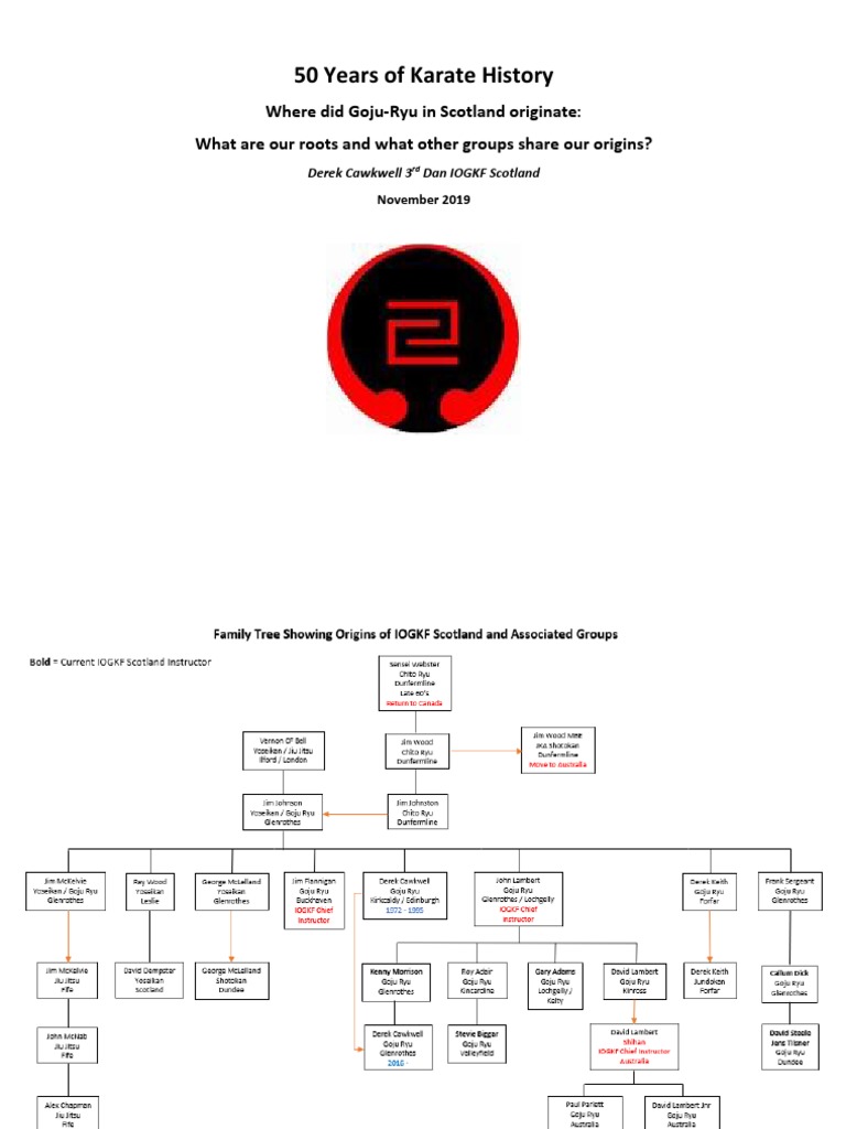 Goju-Ryu Karate's Scottish Roots | PDF | Karate | Gendai Budo