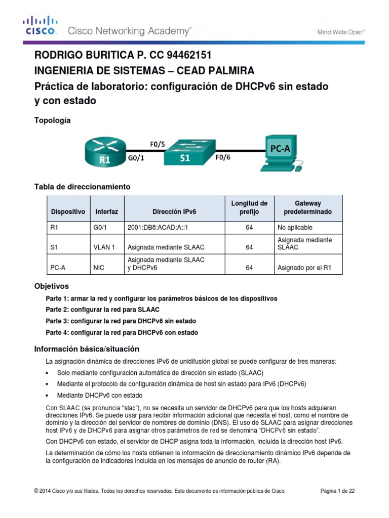 10.2.3.5 Rodrigo Buritica Packet Tracer - Configurar IP ACL para Mitigar Ataques | Descargar ...
