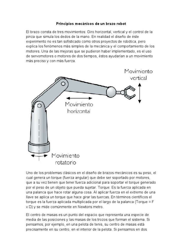 Brazo Robot | PDF | Robot | Robótica