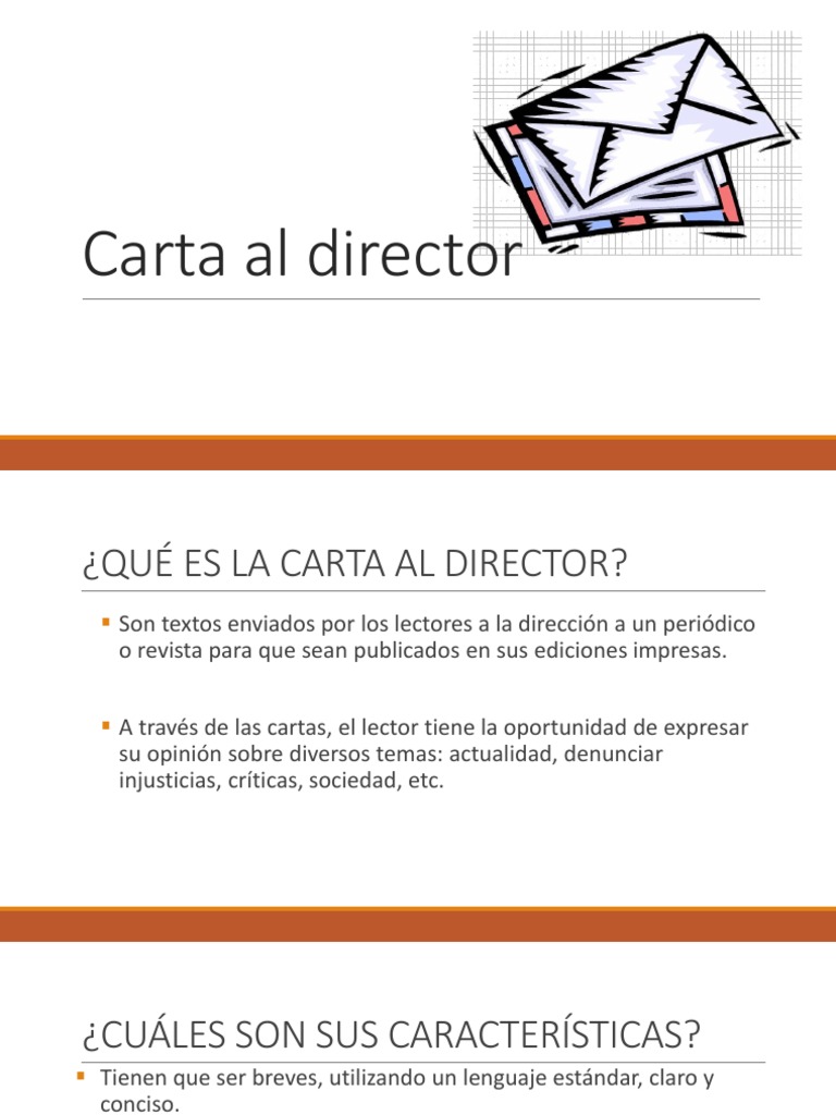 Características de la carta al director | PDF