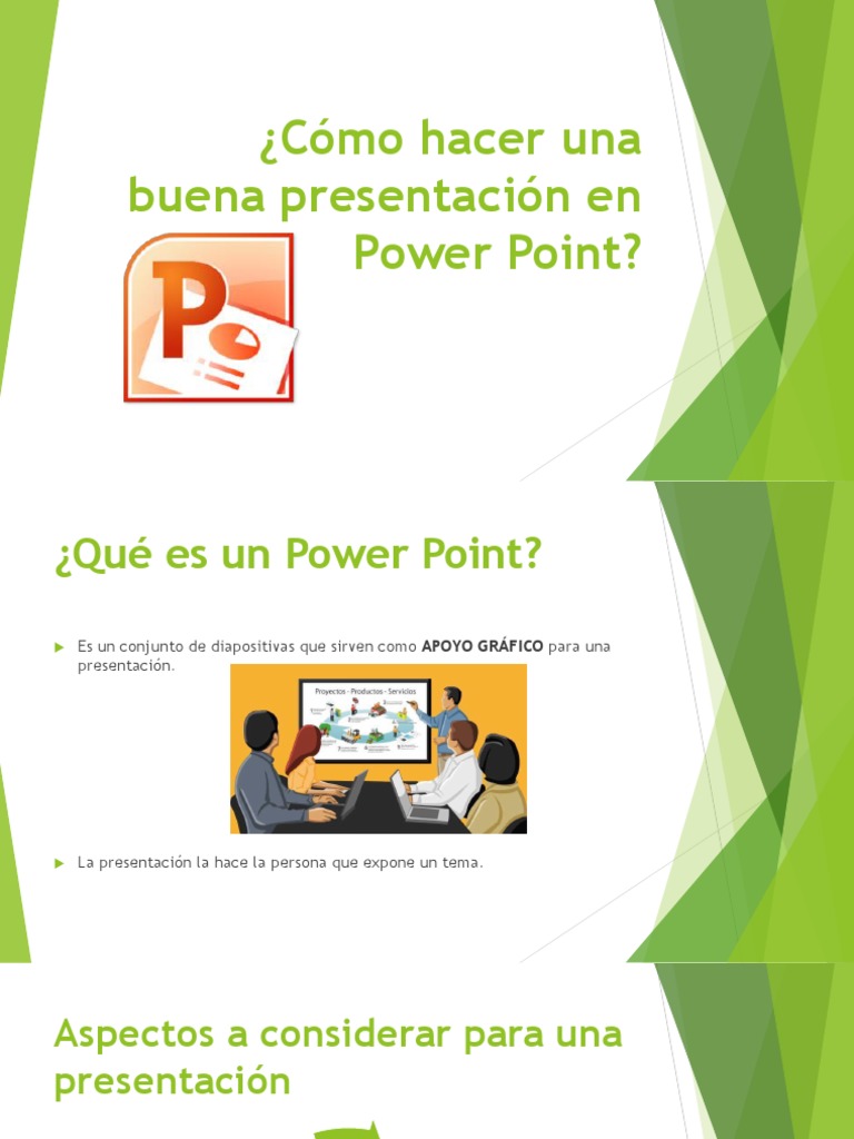 Cómo Hacer Una Buena Presentación en Power | PDF | Microsoft PowerPoint | Multimedia