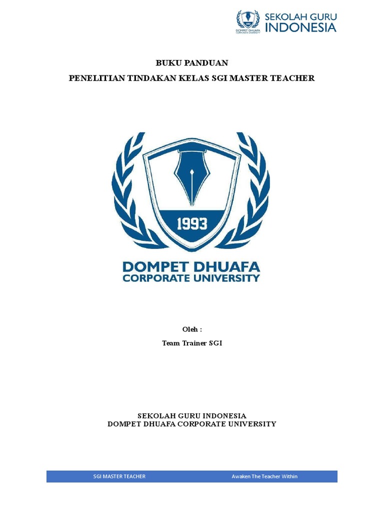 Buku Panduan PTK Sgi Master Teacher | PDF