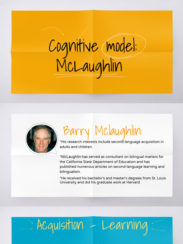 MC Laughlin | PDF | Second Language Acquisition | Language Acquisition