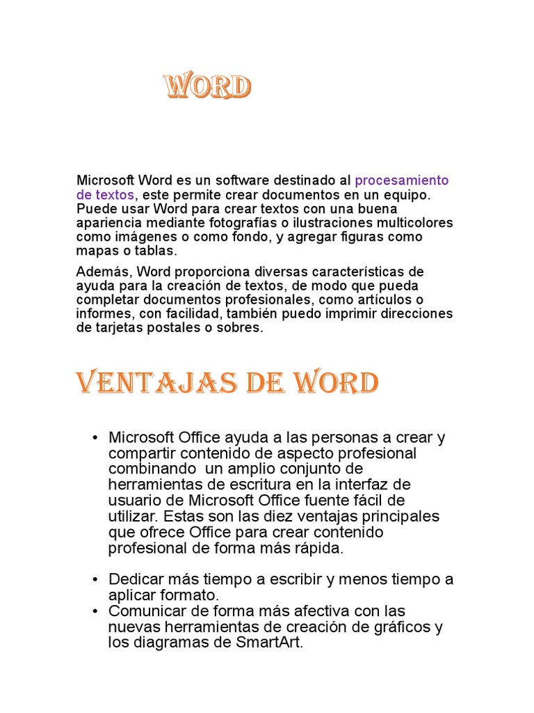 Guía completa sobre las funcionalidades y uso de Microsoft Word | PDF ...