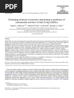 ADCS ADL Inventory Guidelines | PDF | Recall (Memory) | Cognition