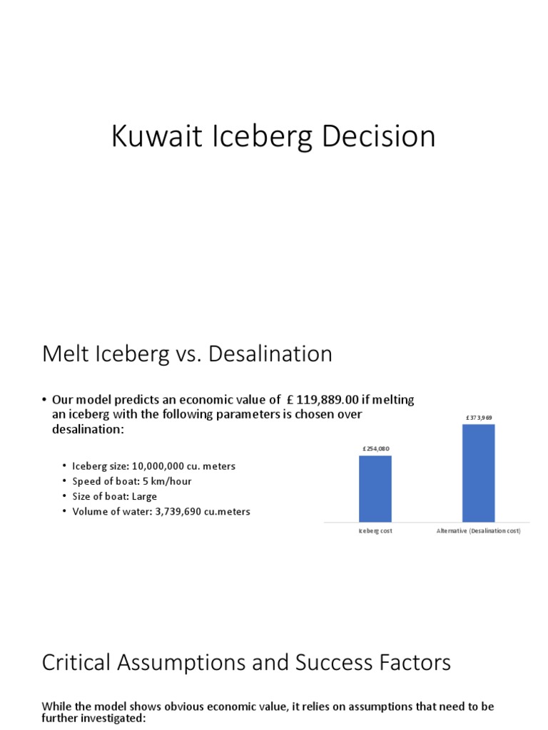 Kuwait Iceberg Decision - Slides | PDF | Technology & Engineering