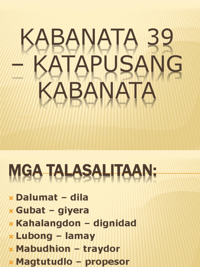 Kabanata 39 - Katapusang Kabanata | PDF