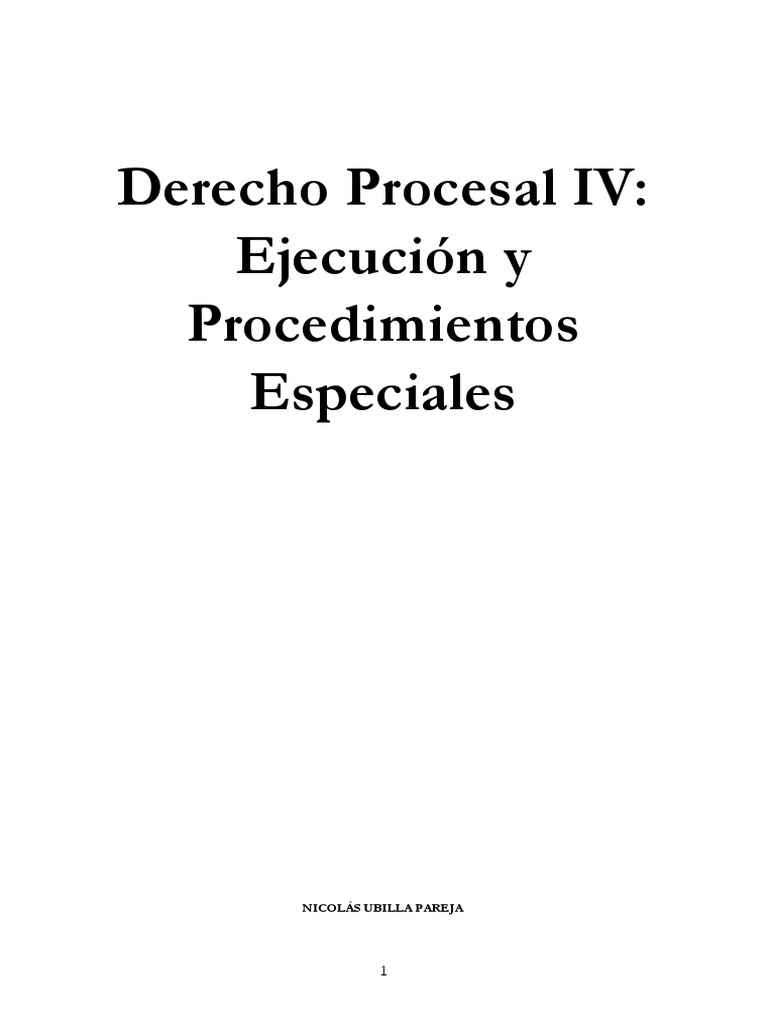 Apunte Derecho Procesal IV | PDF | Demanda judicial | Apelación
