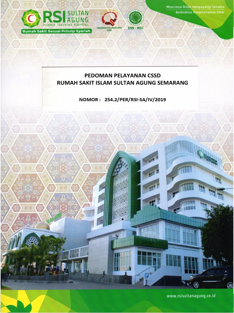 Pedoman Pelayanan CSSD | PDF