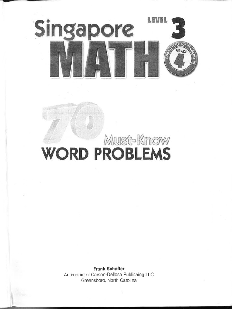 Singapure Math 3 | PDF