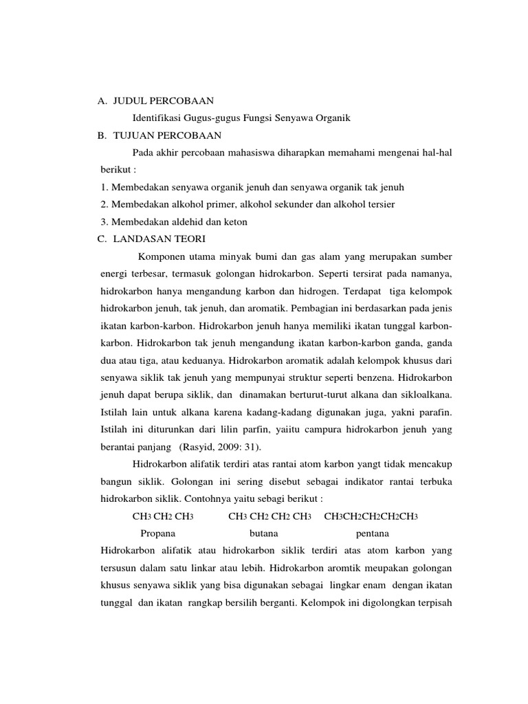 Identifikasi Gugus Fungsi FX 2 Urbi | PDF