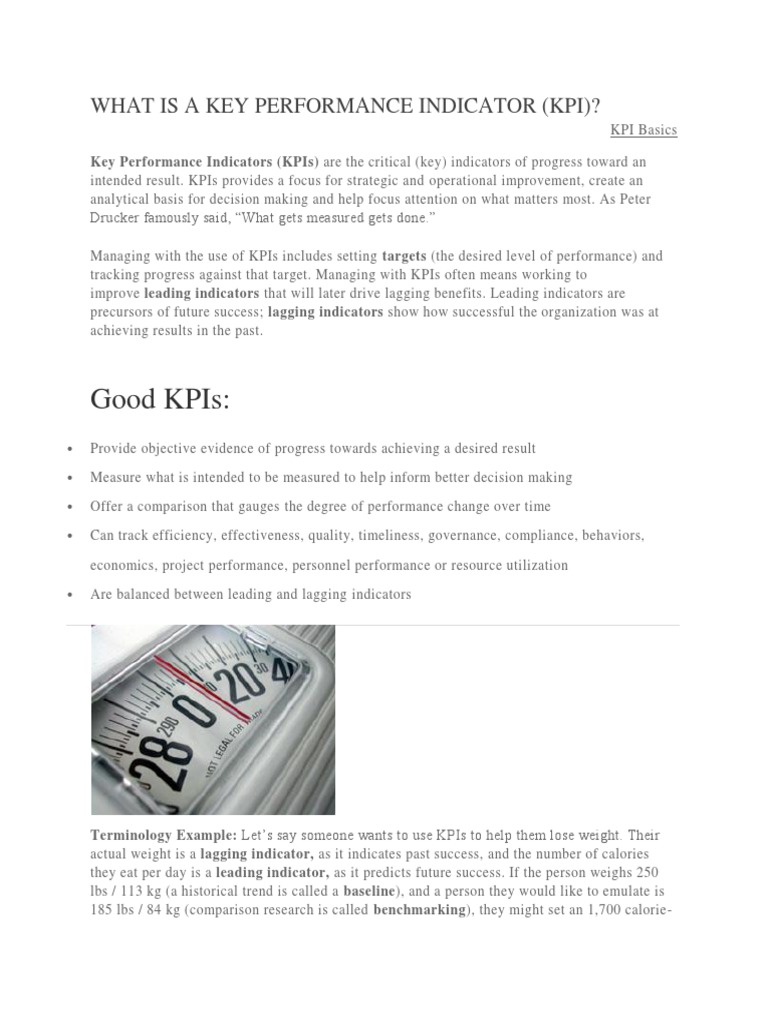Key Performance Indicators | PDF | Performance Indicator | Business