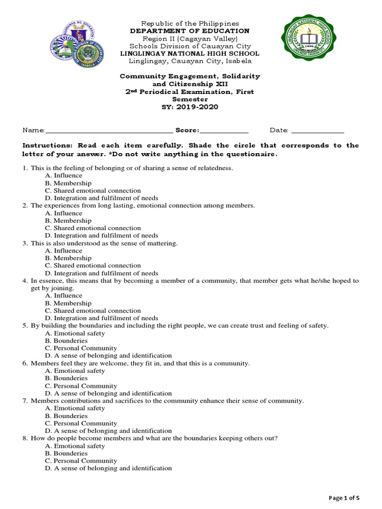 CESC 2nd Quarter Exam Reviewer | PDF | Rights | Human Rights