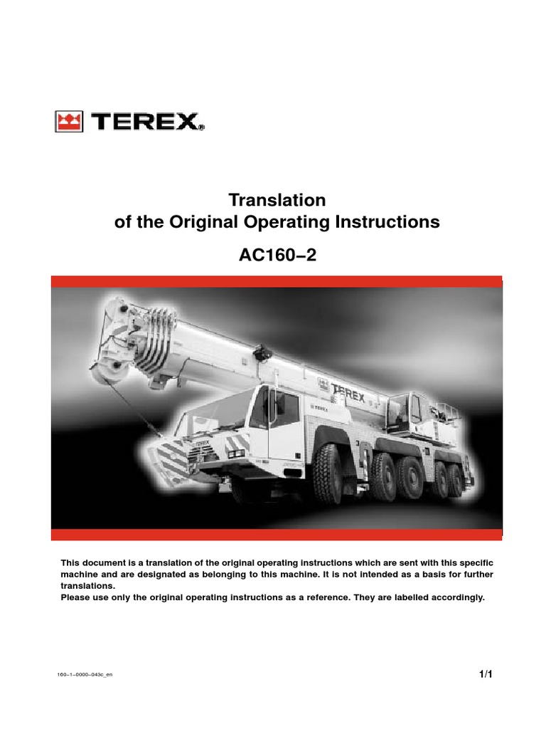 AC160 1 83154b Part1 - en | PDF | Manufactured Goods | Mechanical ...