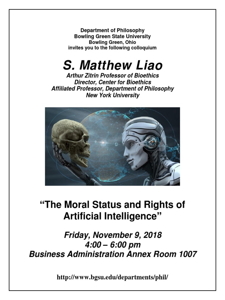 S. Matthew Liao: "The Moral Status and Rights of Artificial ...