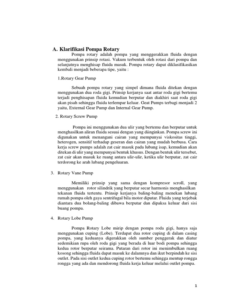 Pompa Rotary | PDF | Bisnis | Griya & Taman